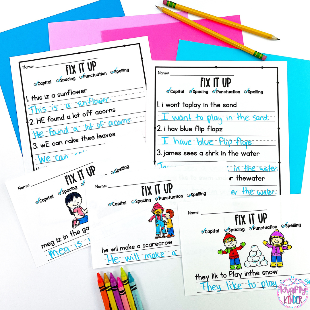 Fun Grammar Activities for the 1st Grade Classroom - Krafty in Kinder
