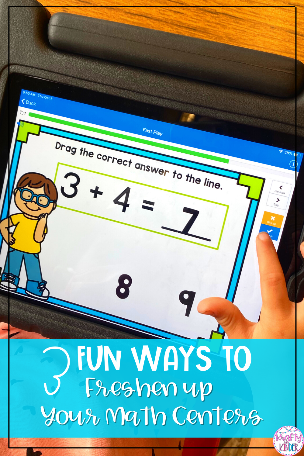 3 Fun Ways To Freshen Up Your Math Centers - Krafty in Kinder