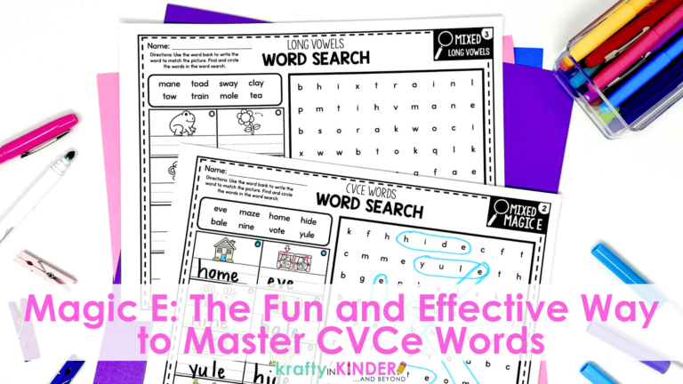 Magic E: The Fun and Effective Way to Master CVCe Words - Krafty in Kinder