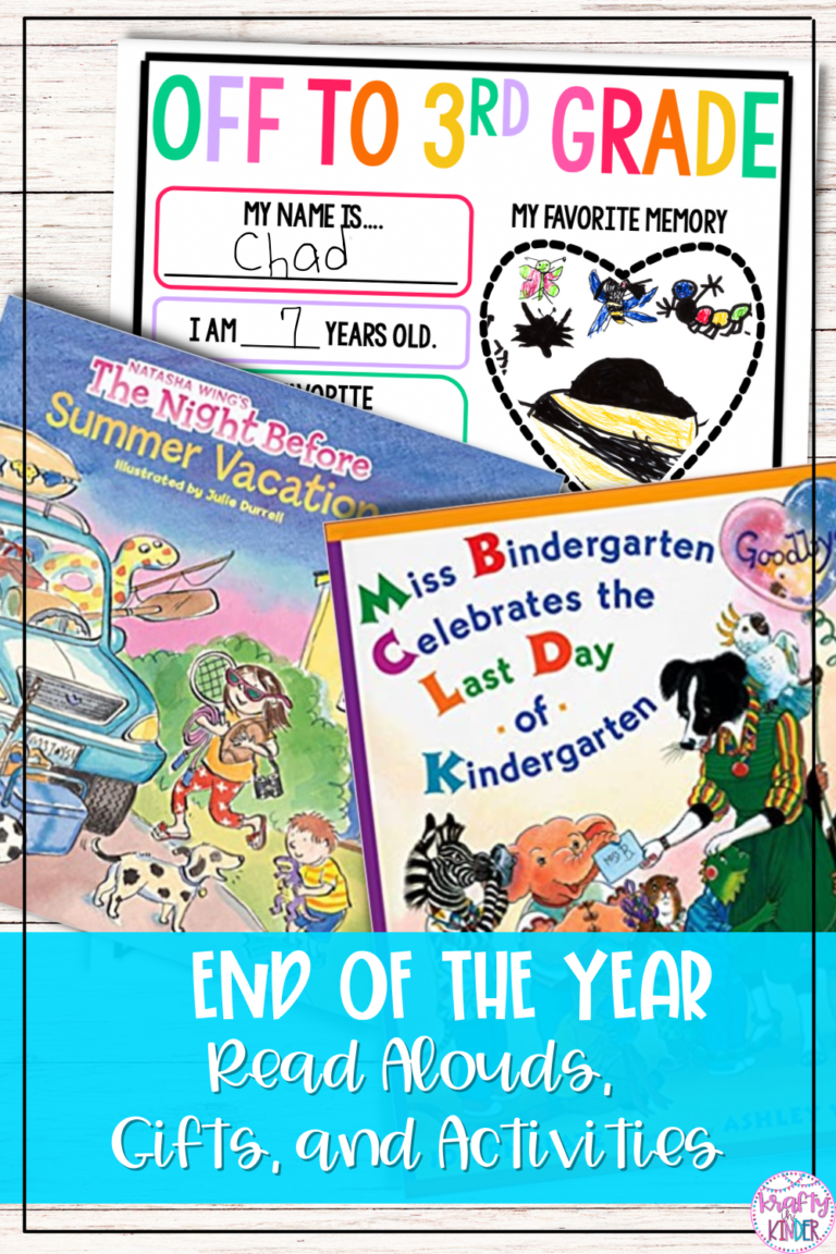 End of the Year Read Alouds, Gifts, and Activities - Krafty in Kinder