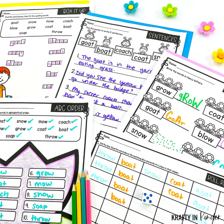 Editable Spelling Activities For The School Year - Krafty in Kinder