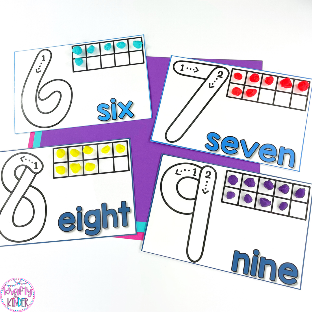 Fun Ways to Teach Number Formation in Kindergarten - Krafty in Kinder