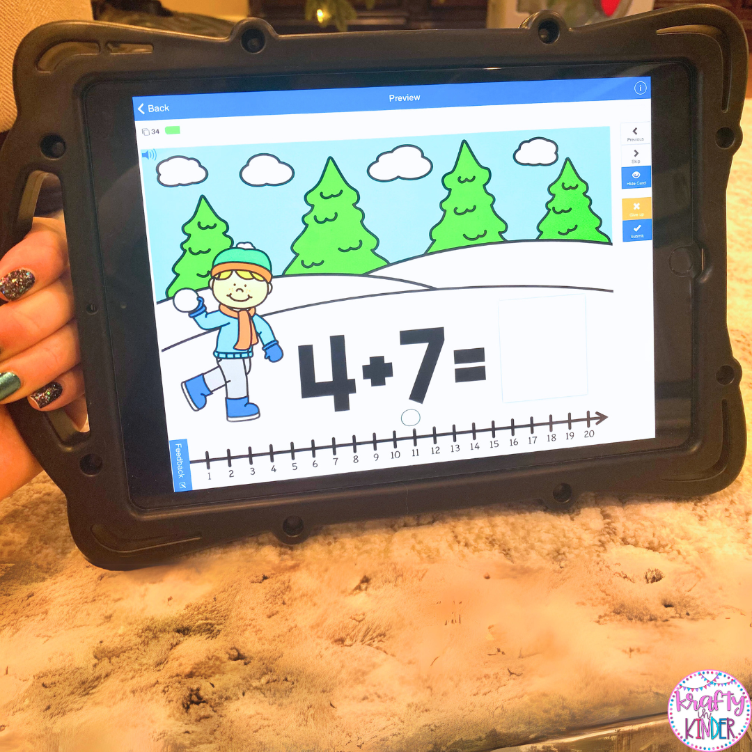 Fun and Engaging Winter Math Games for First Grade - Krafty in Kinder