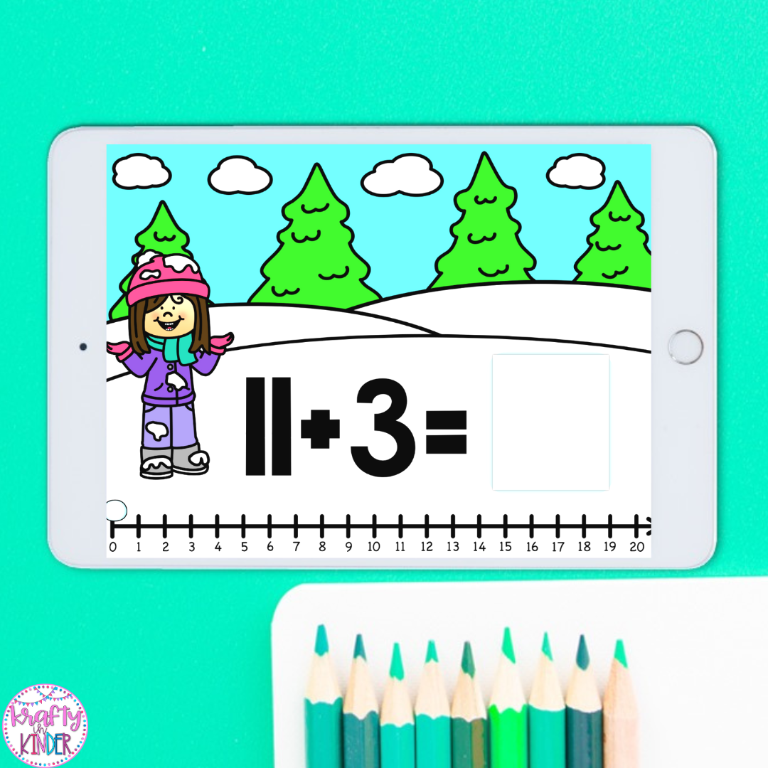 Fun and Engaging Winter Math Games for First Grade - Krafty in Kinder