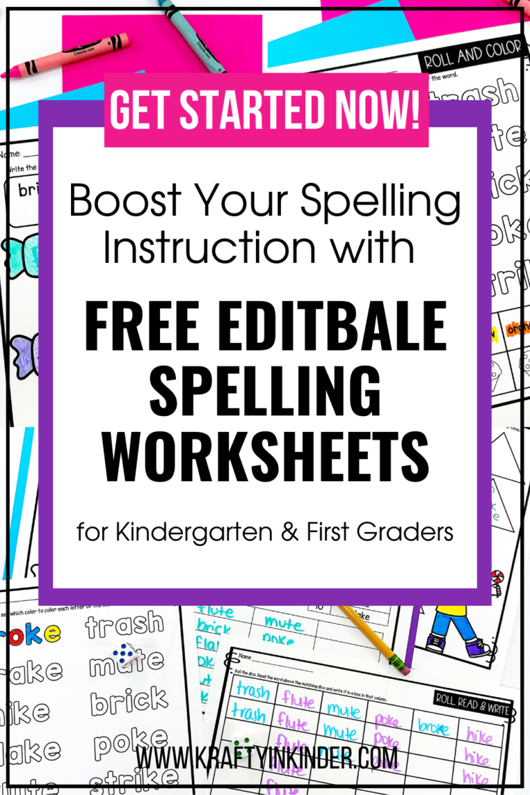 Boost Your Spelling Instruction with Free Editable Spelling Worksheets ...