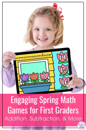 Engaging Spring Math Games for First Graders - Krafty in Kinder