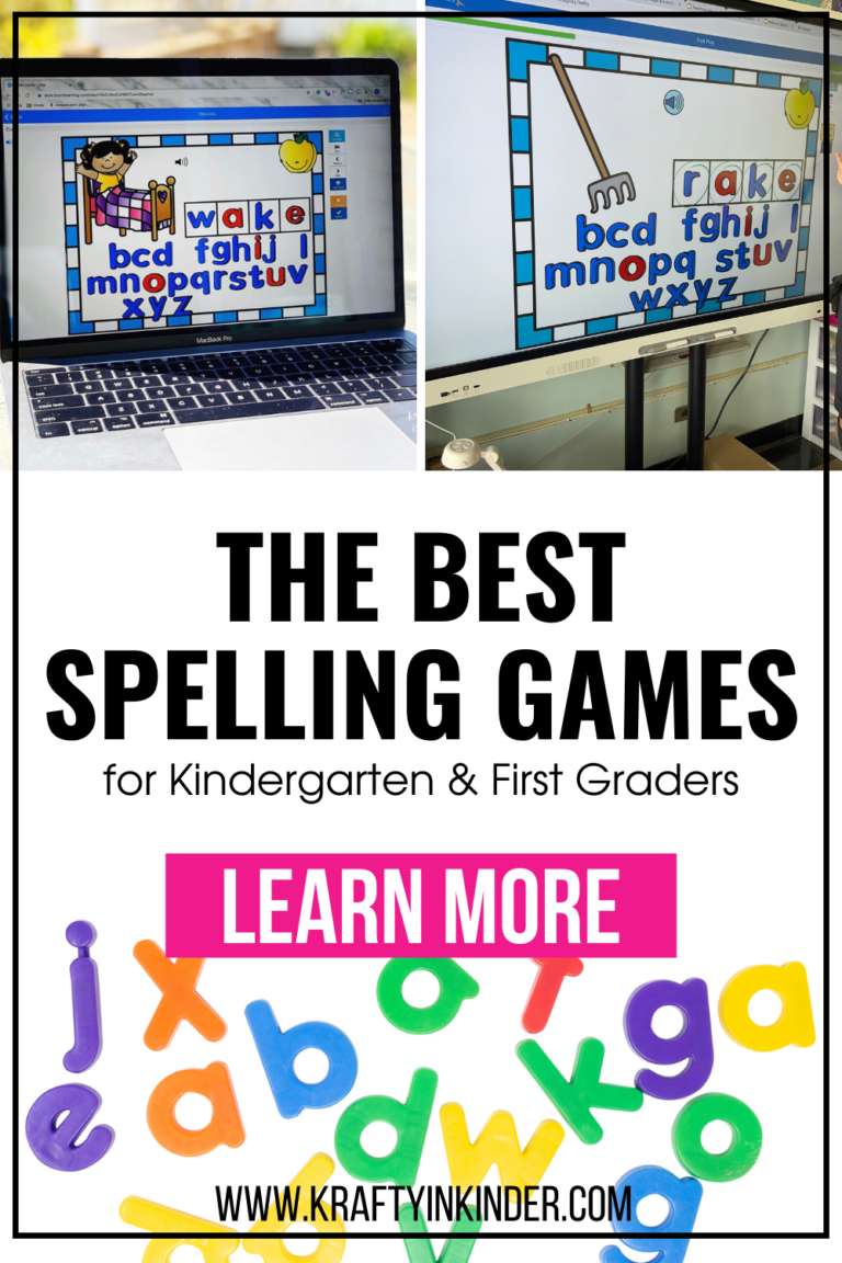 Best Spelling Games for Kindergarten and First Grade - Krafty in Kinder