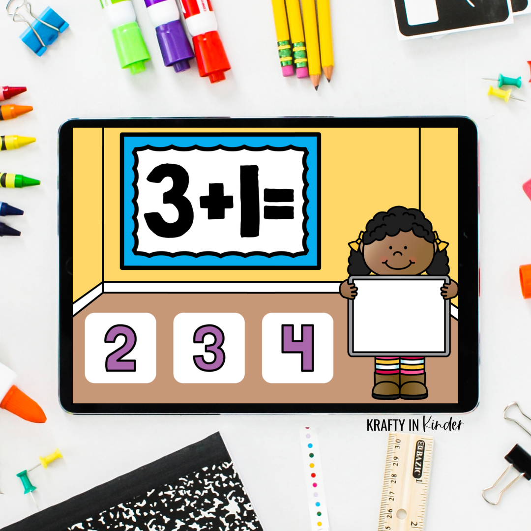 Back to School Math Games for First Graders - Krafty in Kinder