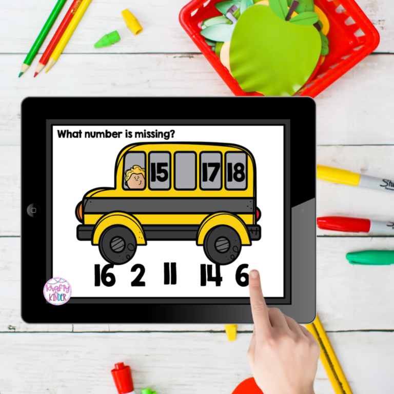 Back to School Math Games for First Graders - Krafty in Kinder