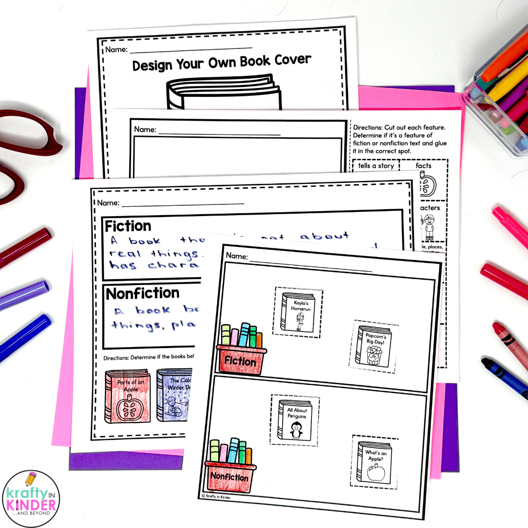 Teaching Fiction and Nonfiction to Primary Grade Students - Krafty in ...