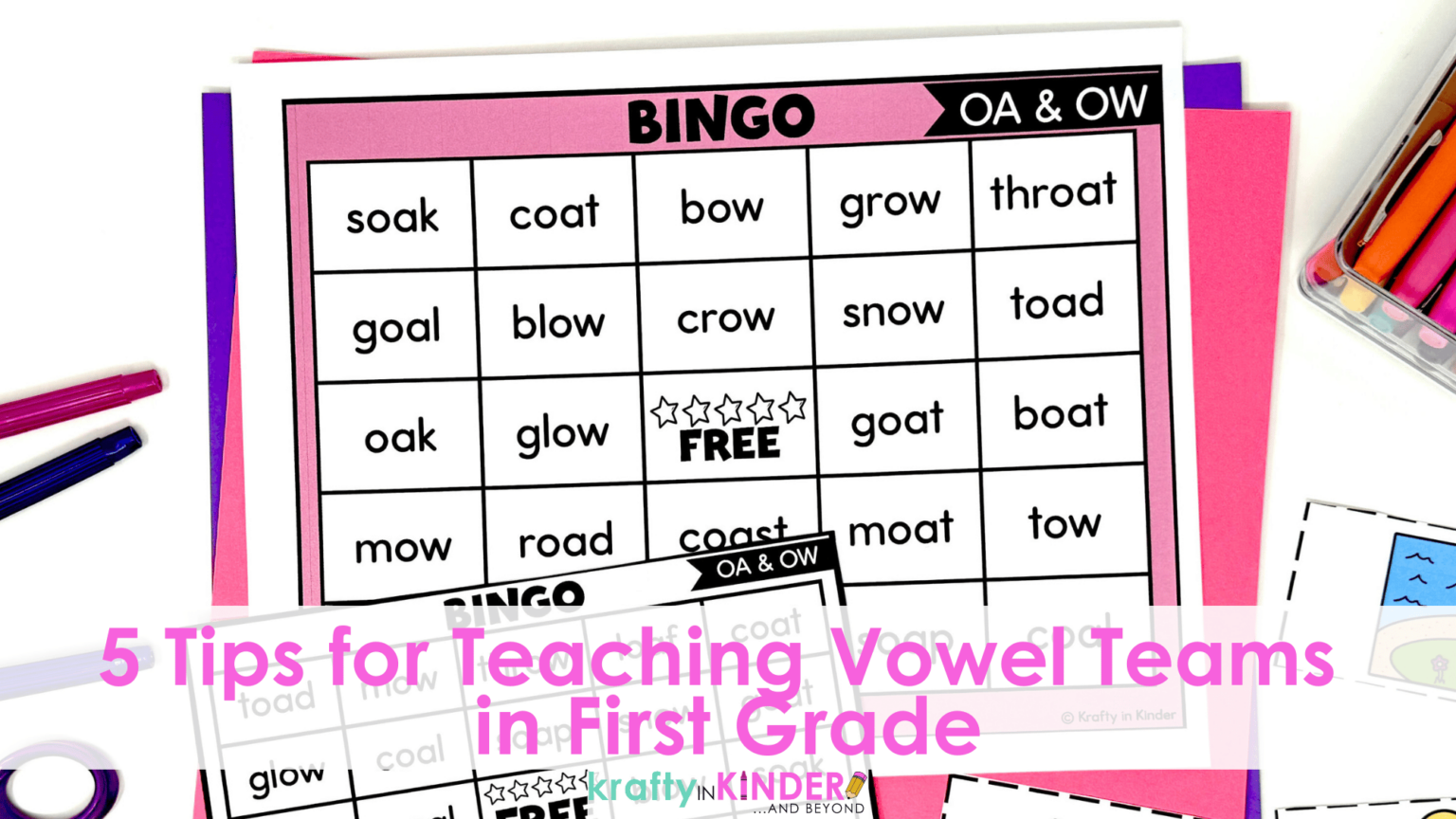 5 Tips for Teaching Vowel Teams in First Grade - Krafty in Kinder