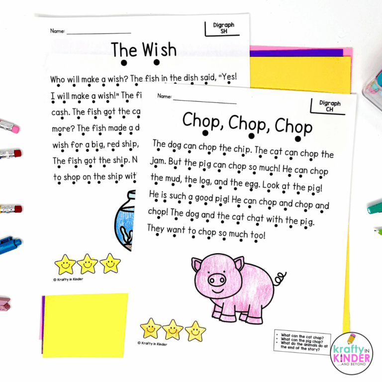 From Sound to Sentence: Decodable Digraph Practice - Krafty in Kinder
