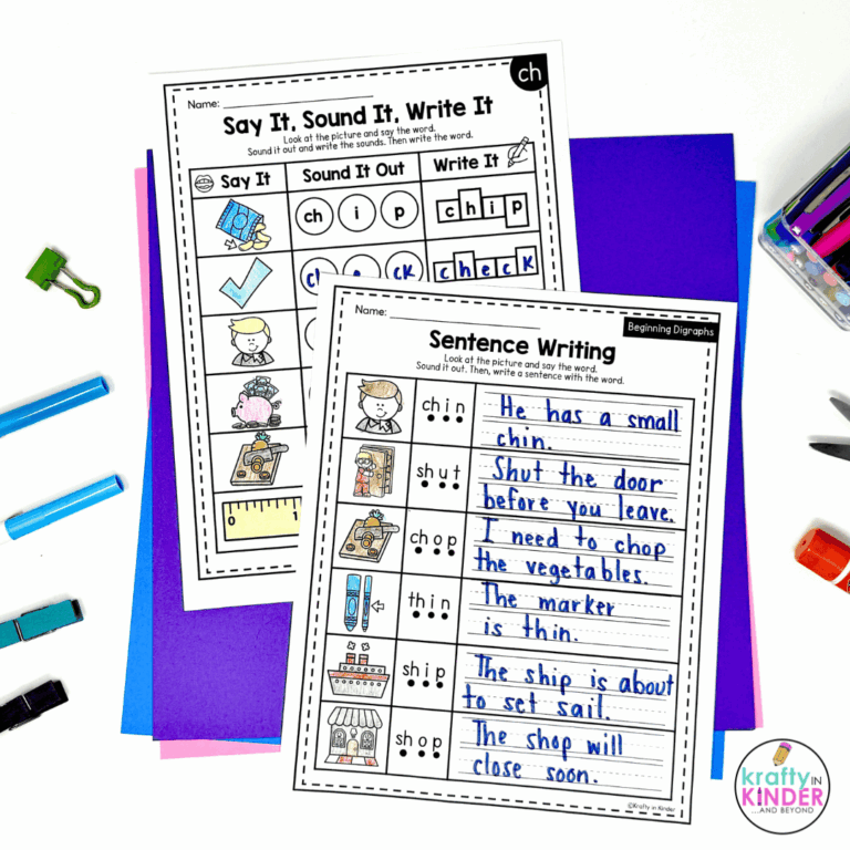 How to Introduce Digraphs in the Primary Classroom - Krafty in Kinder