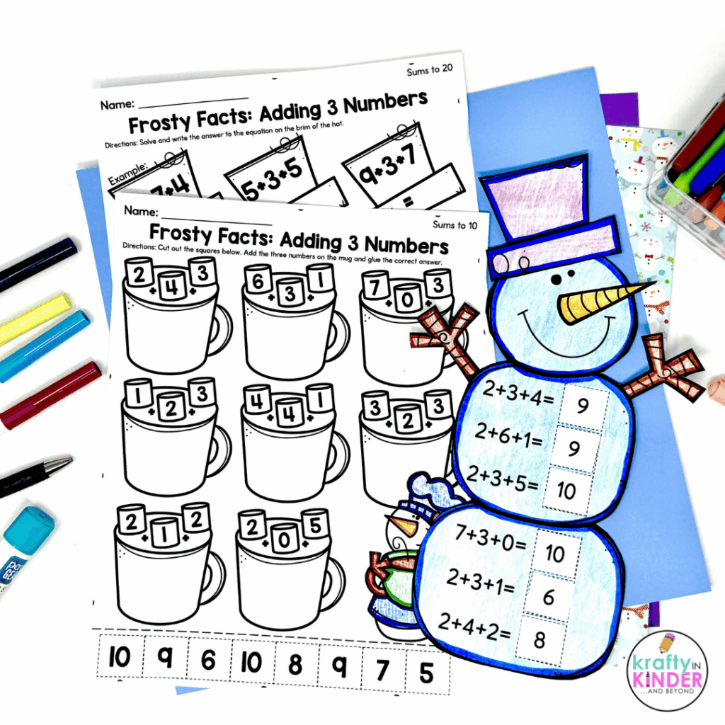 11 First Grade Math Crafts to Use All Year Long - Krafty in Kinder