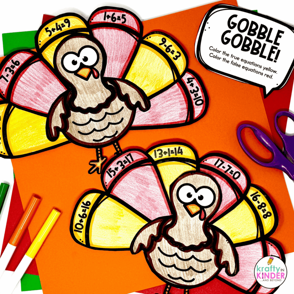 11 First Grade Math Crafts to Use All Year Long - Krafty in Kinder